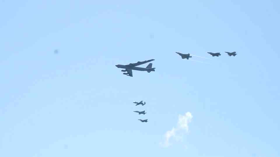 America's 'Arsenal of Freedom Formation' over Miami, Florida
