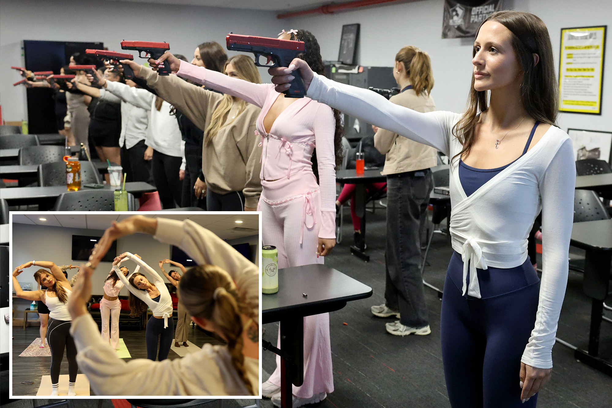 I took the first-of-its-kind 'Pistols and Pilates' class — and it left ...
