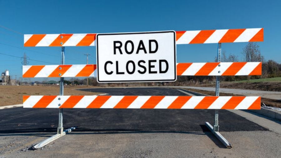Construction temporarily closes on-ramp to I-75 NB in Troy
