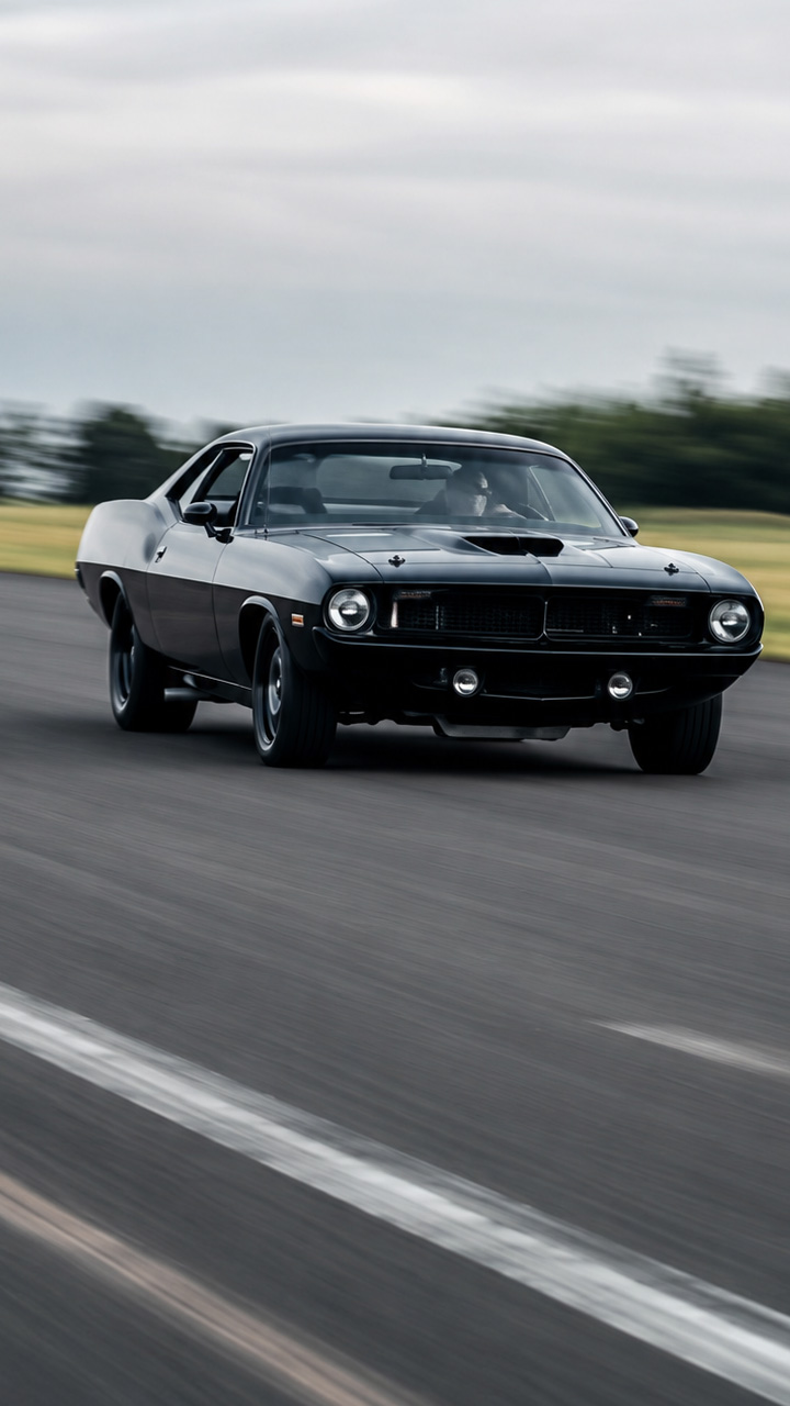 Letty’s Furious 7 Cuda roars down the strip