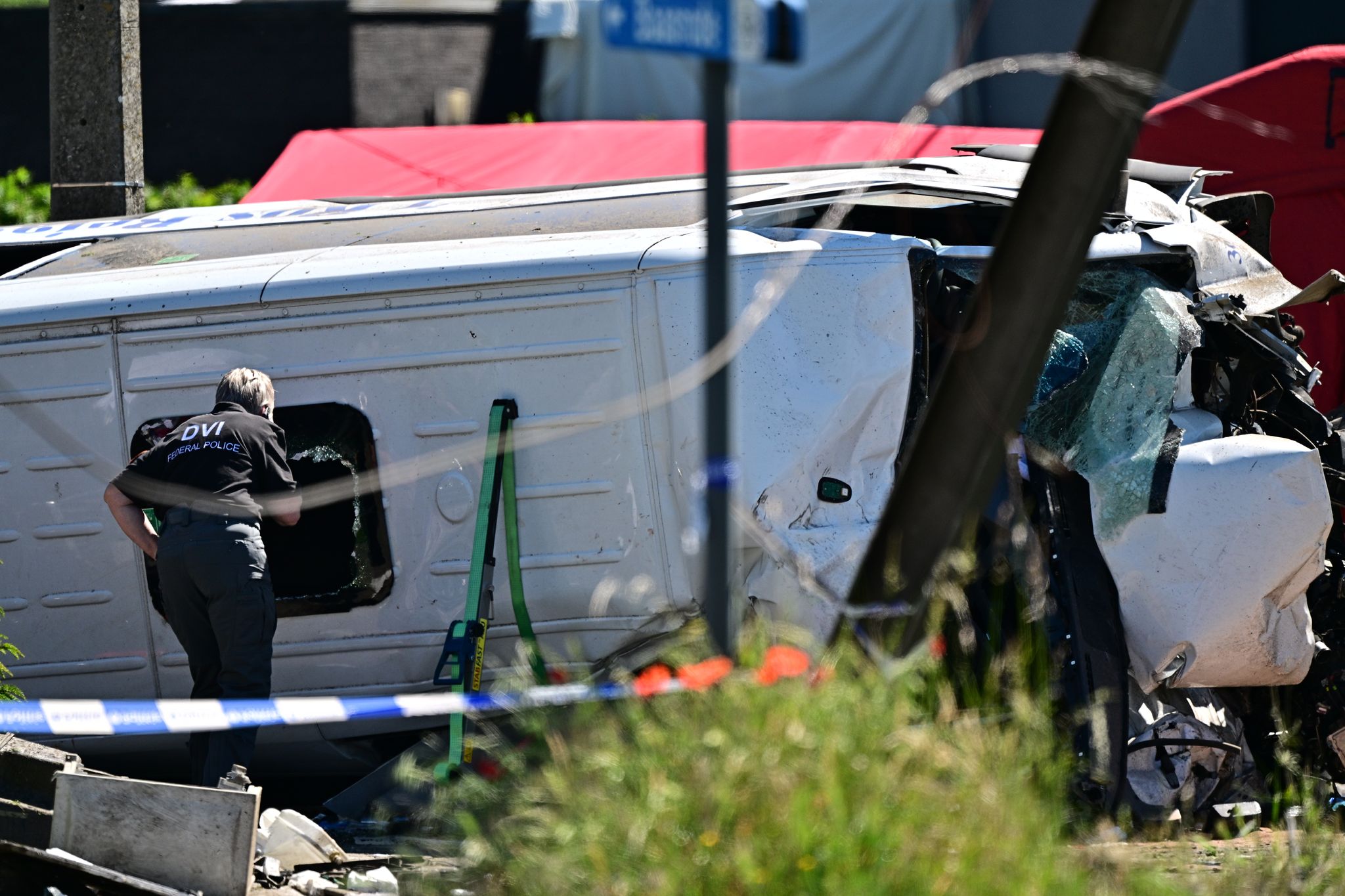 Four killed as school minibus collides with train in Belgium