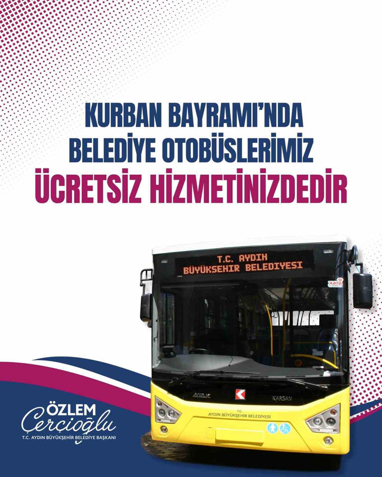 Başkan Çerçioğlu: "Belediye otobüslerimiz ücretsiz hizmet verecek"