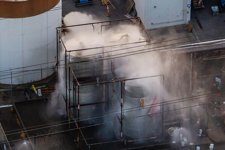 Threat of catastrophic explosion 'eliminated' after chemical tank ...