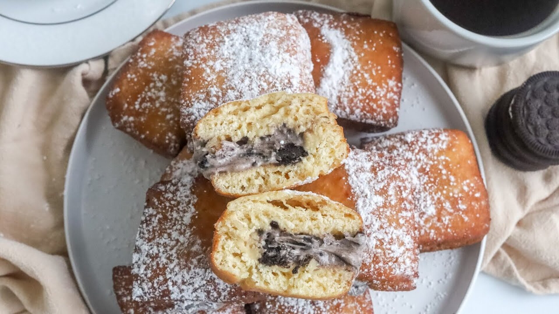 Disney-inspired cookies and cream beignets recipe