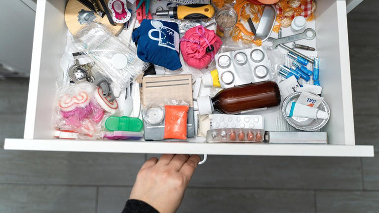 Ditch overstuffed drawers: This Dollar Tree DIY organizes small odds ...