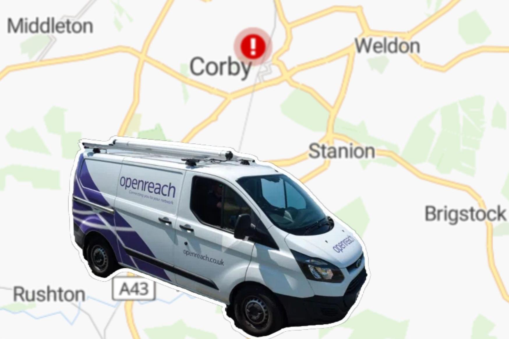 Here's the reason Corby area broadband customers suffered outage this ...