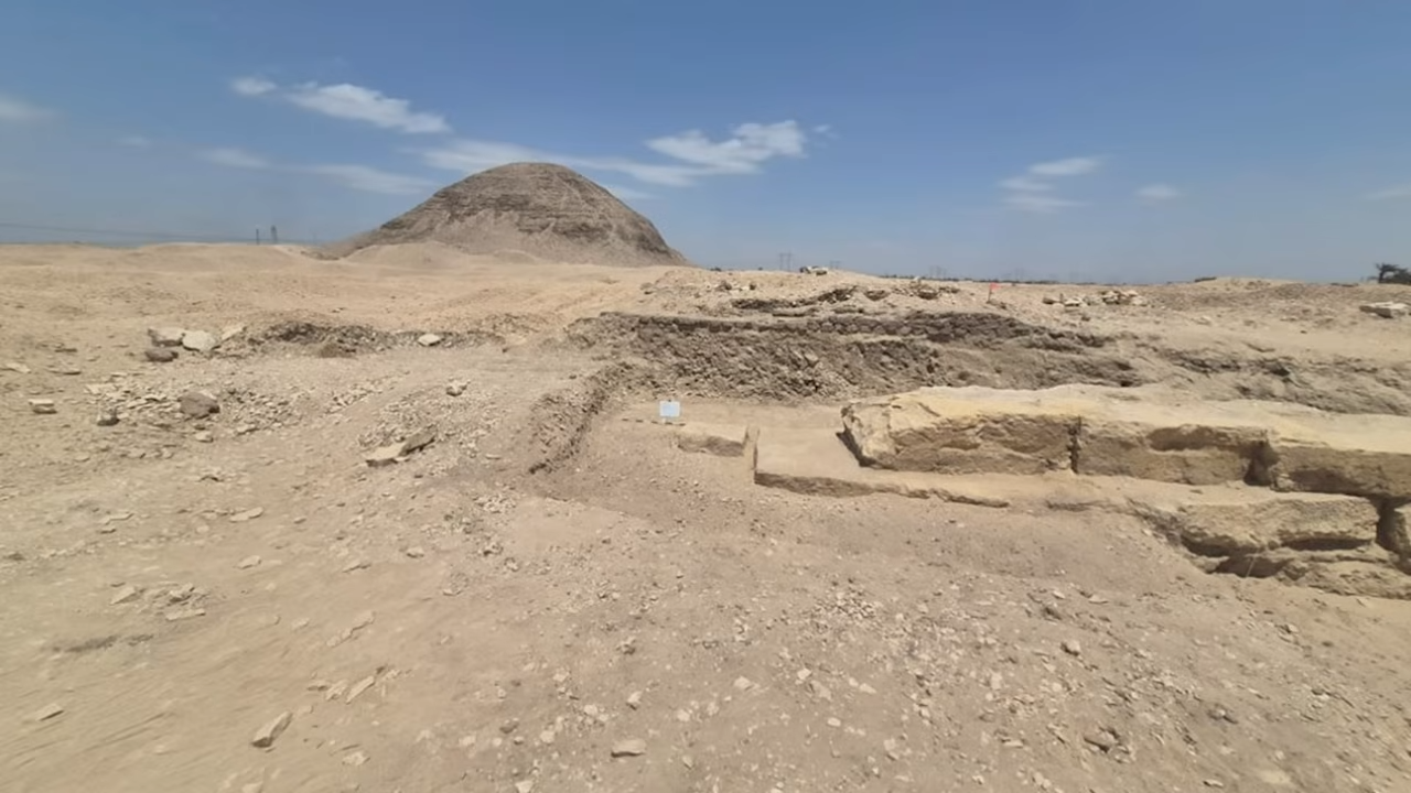 Excavators found a hidden megalithic wall beneath Egypt’s sand
