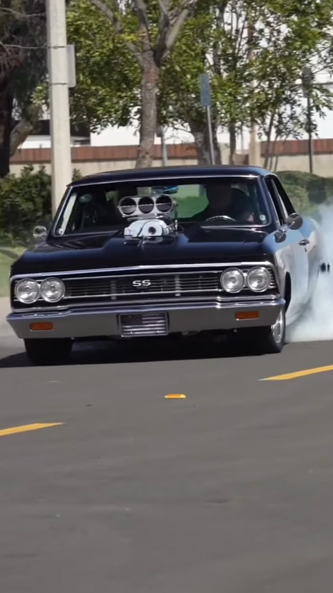 This 850 HP Chevelle SS turns power into tire smoke