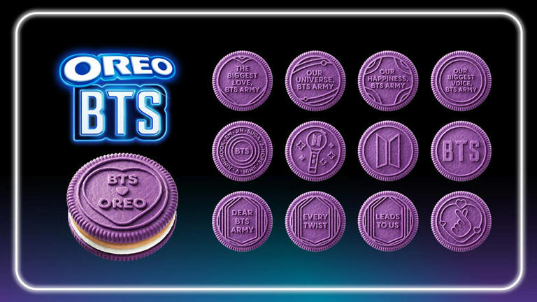 Oreo gets its first purple cookie in new BTS flavor pack