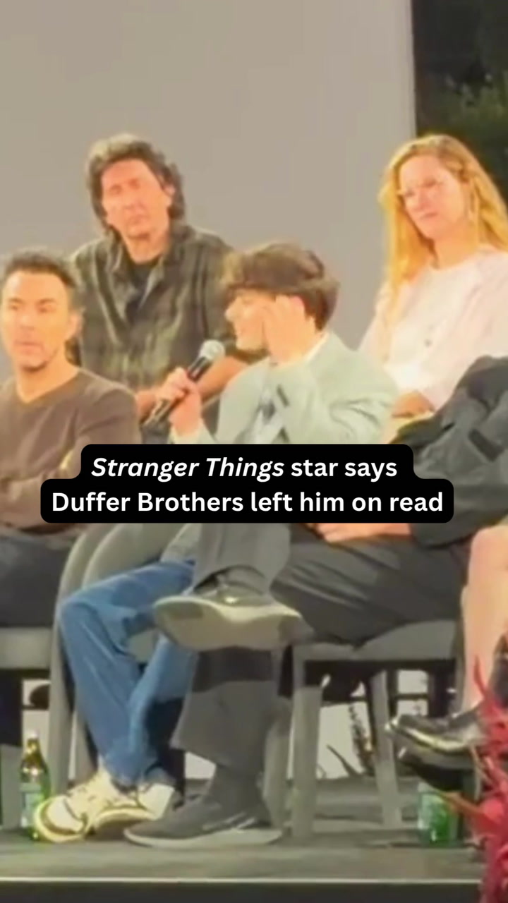 Stranger Things star Noah Schnapp says the Duffer Brothers left him on read