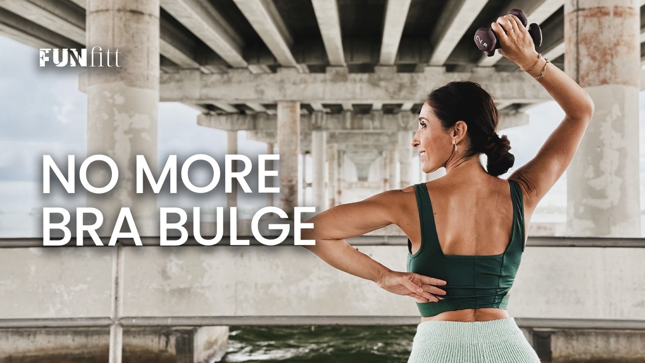 Goodbye bra bulge | Back workout with dumbbells for women at home