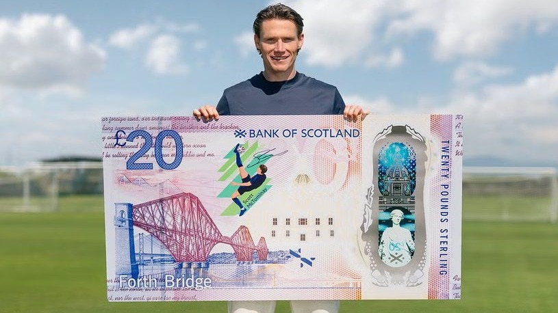 Ex-Man Utd player Scott McTominay features in 20 pound bank notes. Are ...