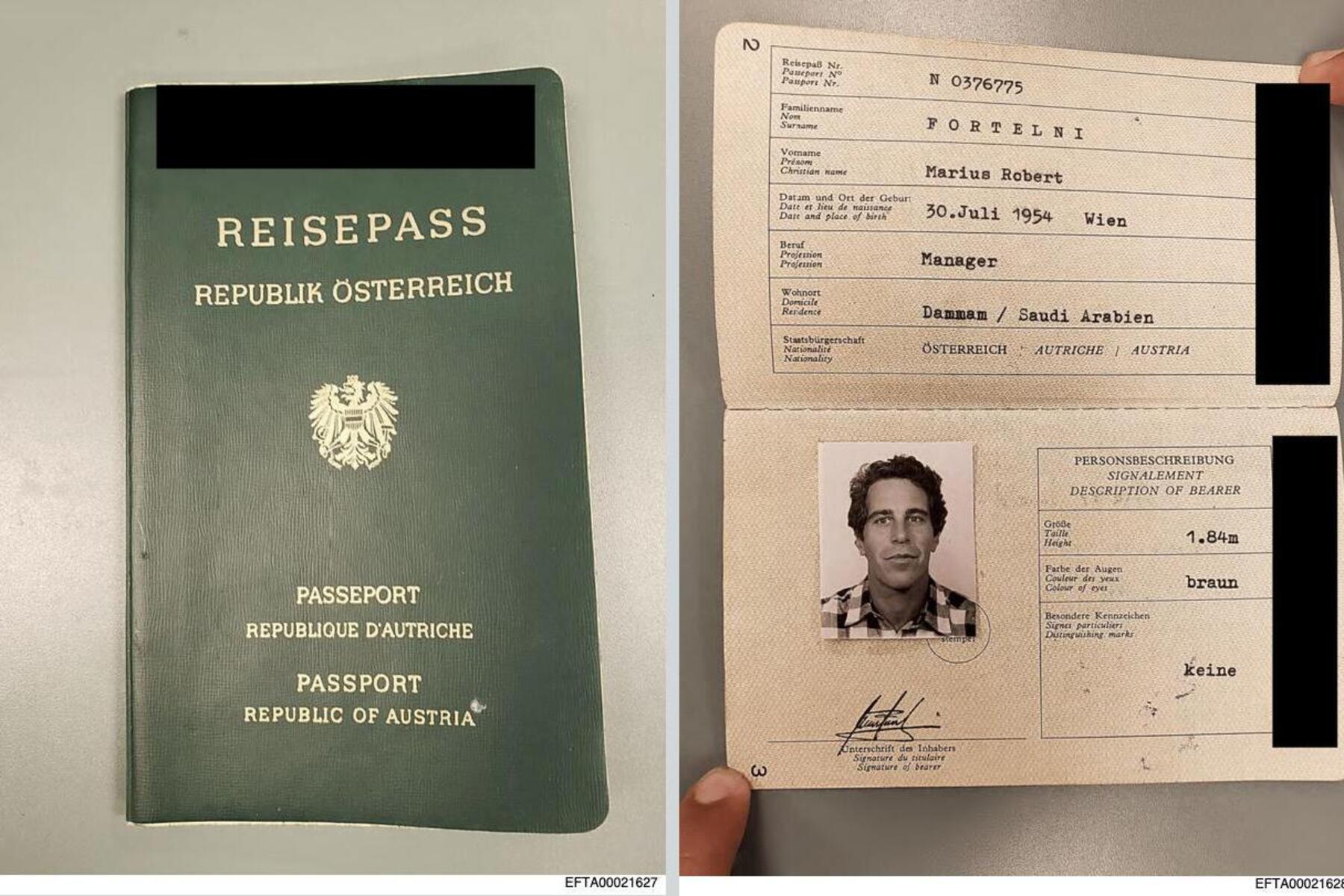 Gefälschter Epstein-Reisepass: Österreich stand mit US-Behörden in Kontakt