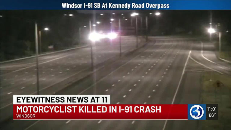 Motorcyclist killed in crash that closed I-91 in Windsor
