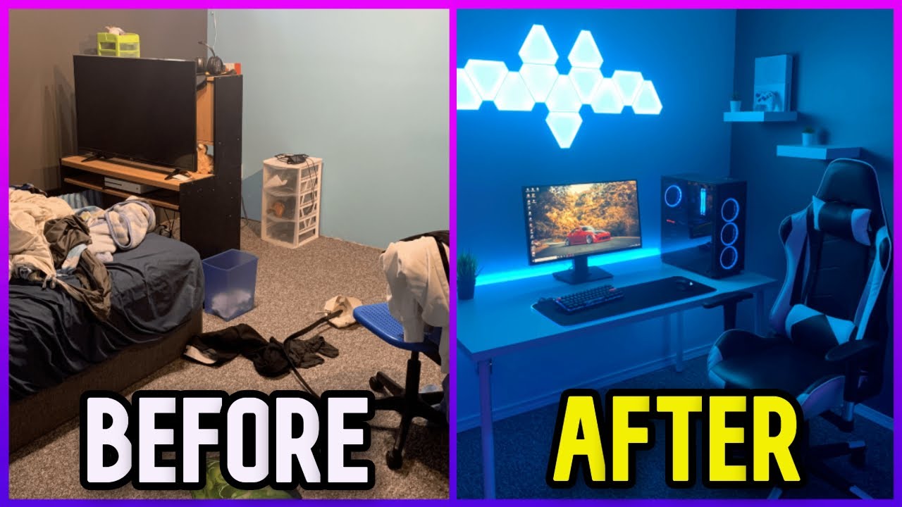 The old desk had to die, then the gaming room took over