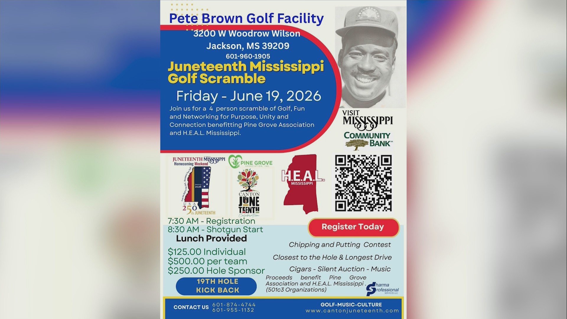 Juneteenth Mississippi golf scramble
