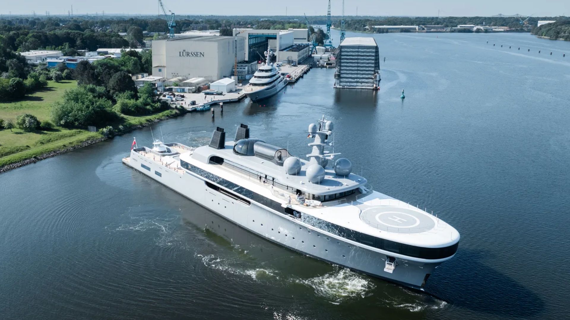 Photos: New 374-foot superyacht cruises 1,000 nautical miles using fuel ...