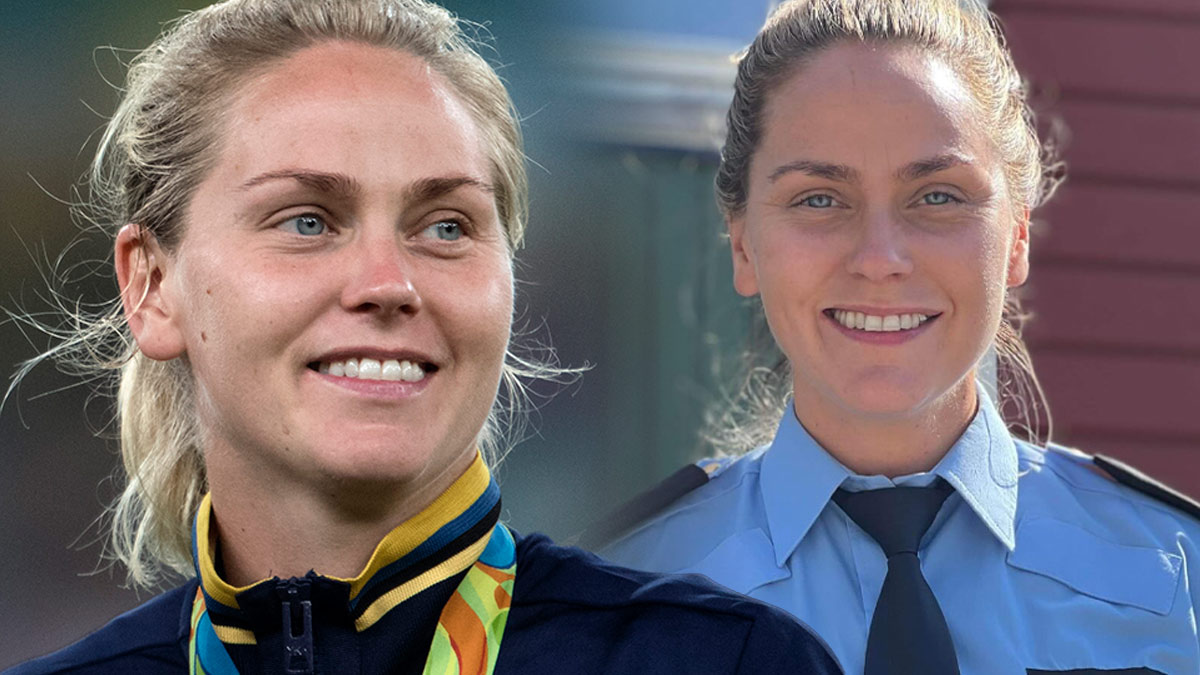 Lisa Dahlkvist jobbar som polis efter fotbollskarriären