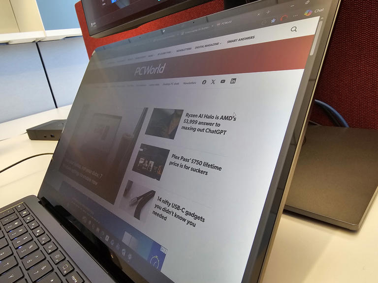 I tried Microsoft’s new Surface privacy screen. The trade-off is obvious