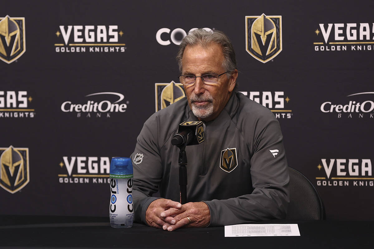 Golden Knights coach to address media before Game 4