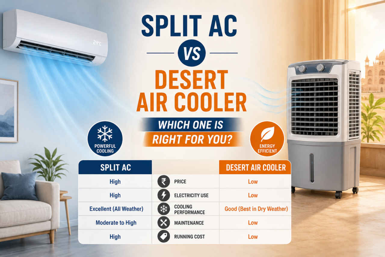 Split AC vs desert air cooler: From price to cooling performance, every ...