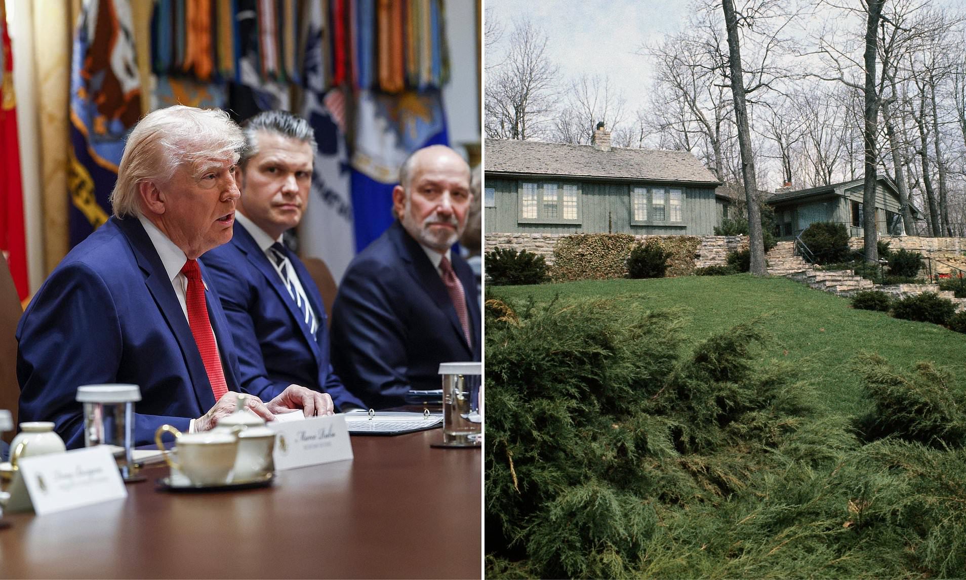 Trump scrambles cabinet for rare Camp David summit as chilling decision ...