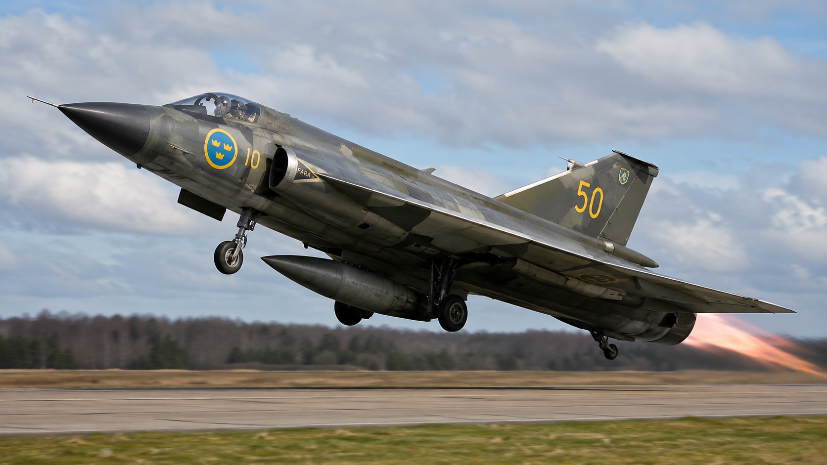 The Saab J35 Draken - Sweden turned it into a silent Cold War hunter