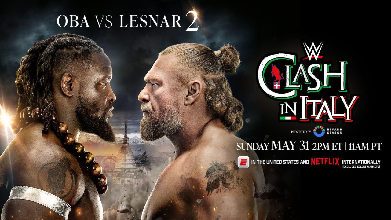 Will the Oba Femi vs Brock Lesnar WWE Italy clash be on Netflix USA ...