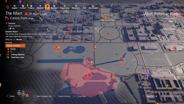 The Division 2 Y8S1 Scout 9 high-value target manhunt riddle solutions