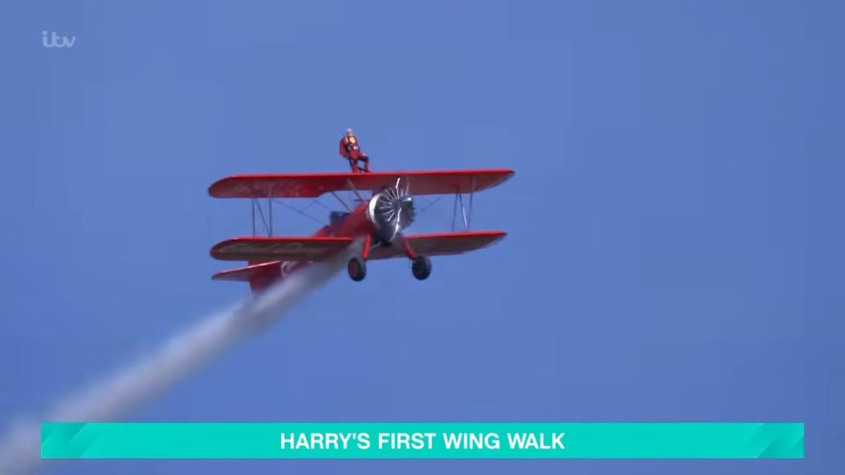 Watch: British man becomes world's oldest wing walker at 98