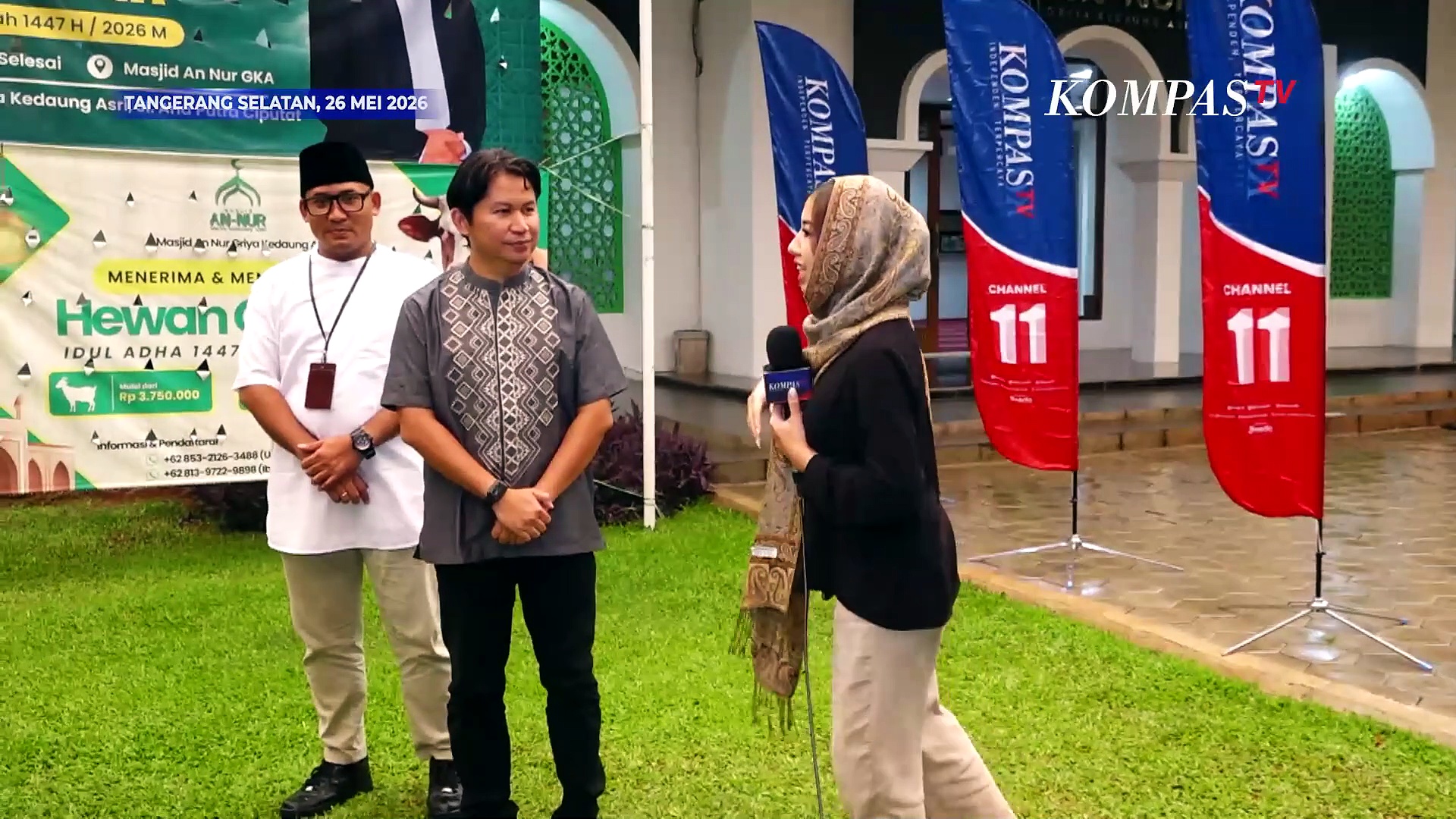 Sambut Iduladha, Kompas TV salurkan hewan kurban di Ciputat
