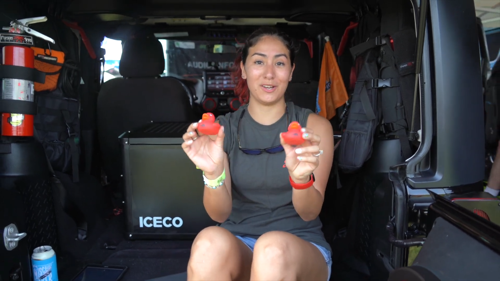 A fun Jeep event challenge with rubber ducks everywhere