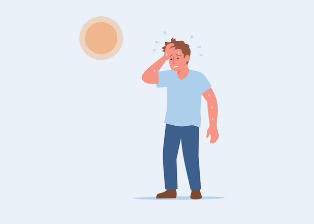 What happens to your body after 3 days in 45°C heat