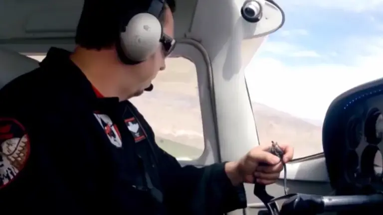 Pilot flying civilian aircraft tries to see how close he can get to ...
