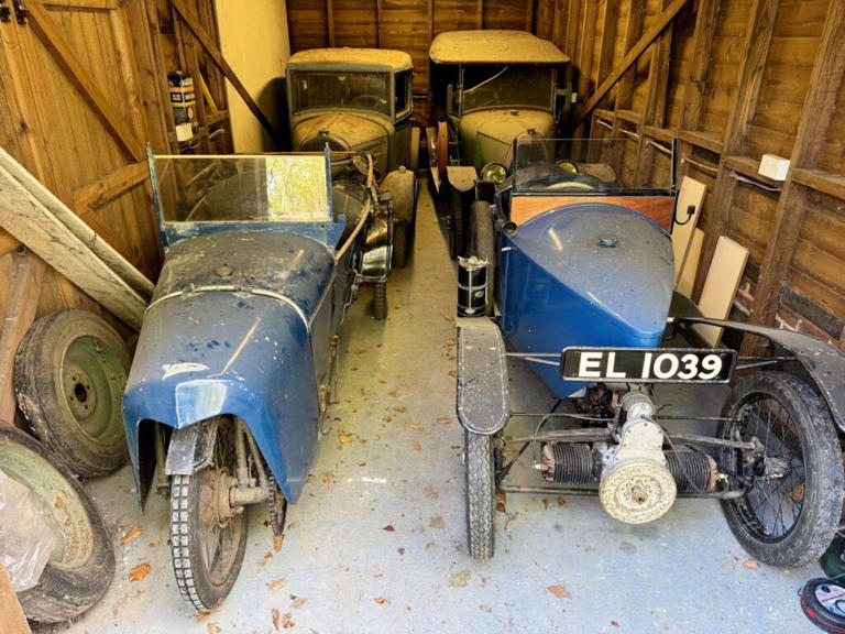 Seven rare pre-war cars discovered in dusty barn sell for £110k