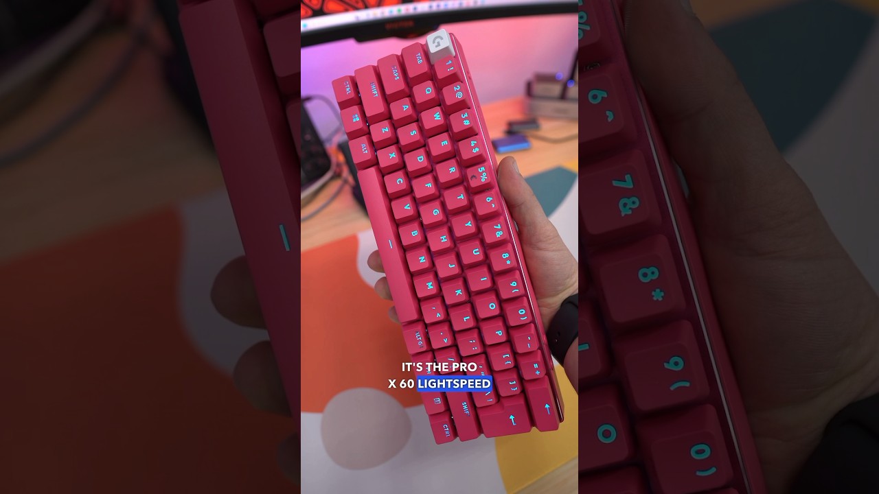 The Logitech G PRO X 60 LIGHTSPEED gaming keyboard!