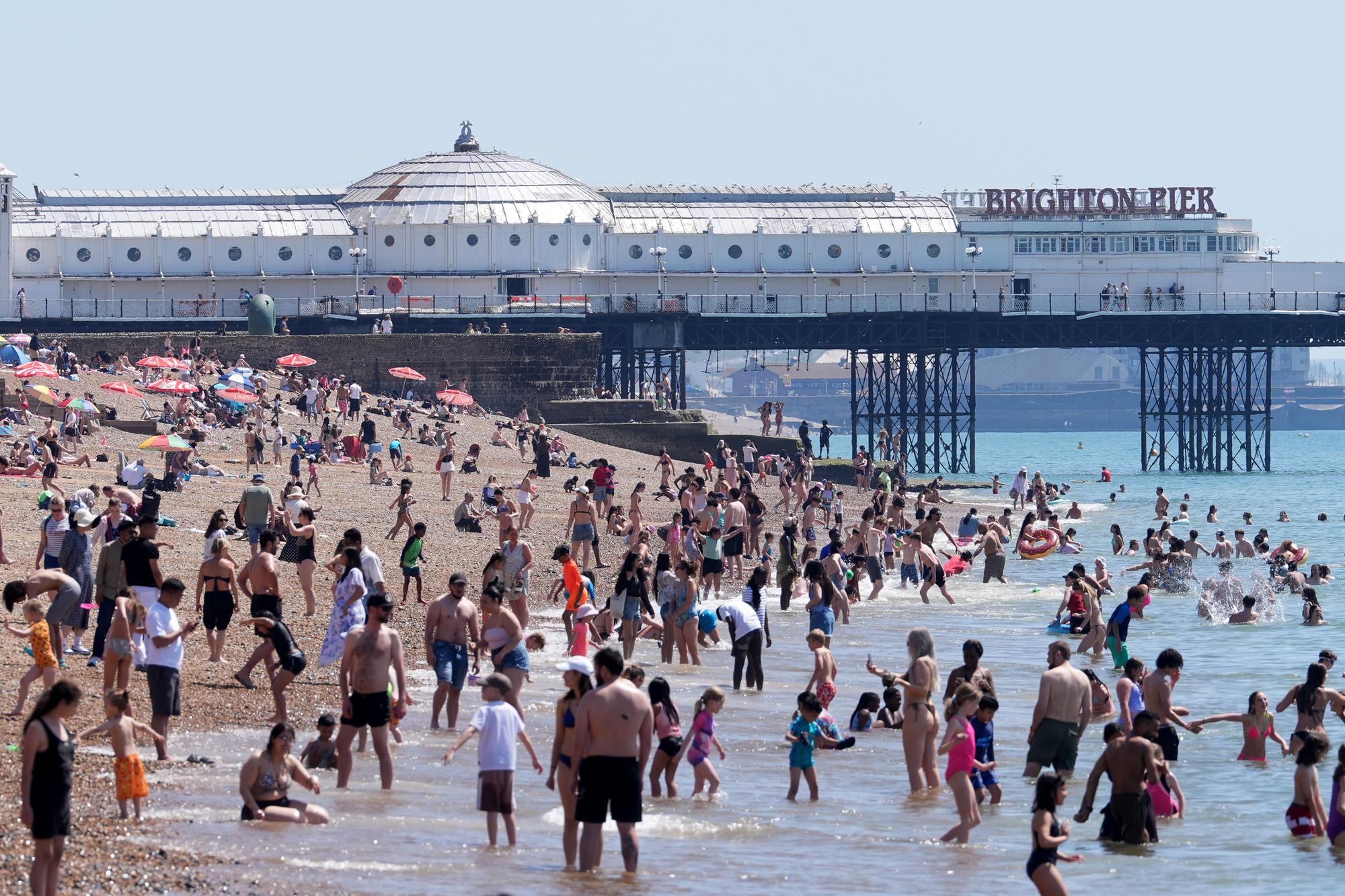 Health and open-water warnings in UK heat