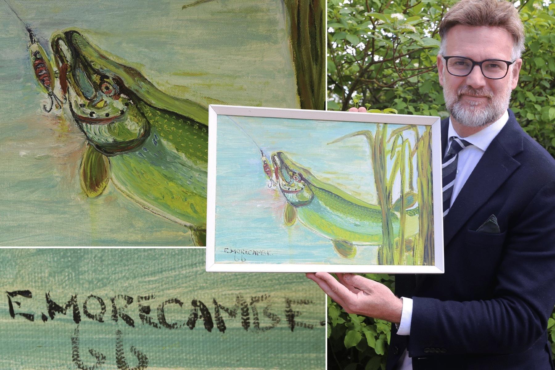 Rare portrait by comedy legend Eric Morecambe comes to light after 60 years