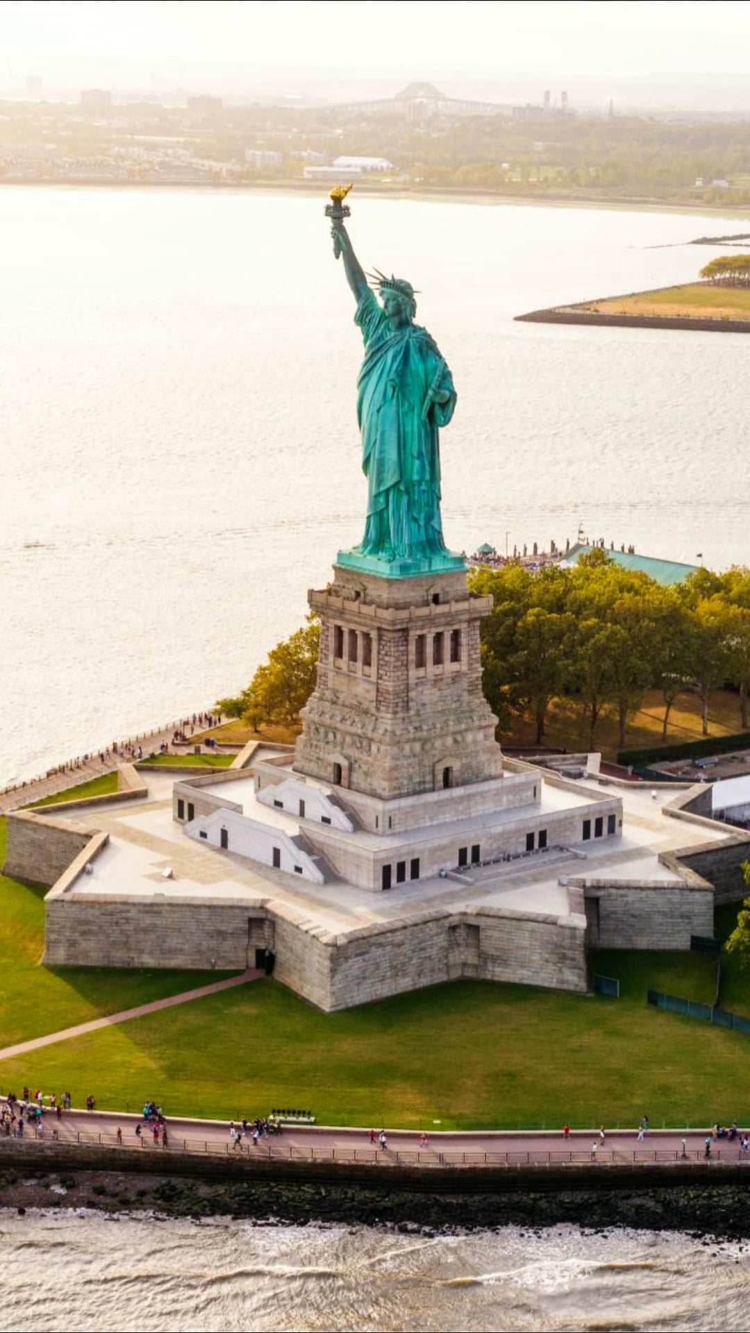 Monuments of humanity: Legendary statues seen from above