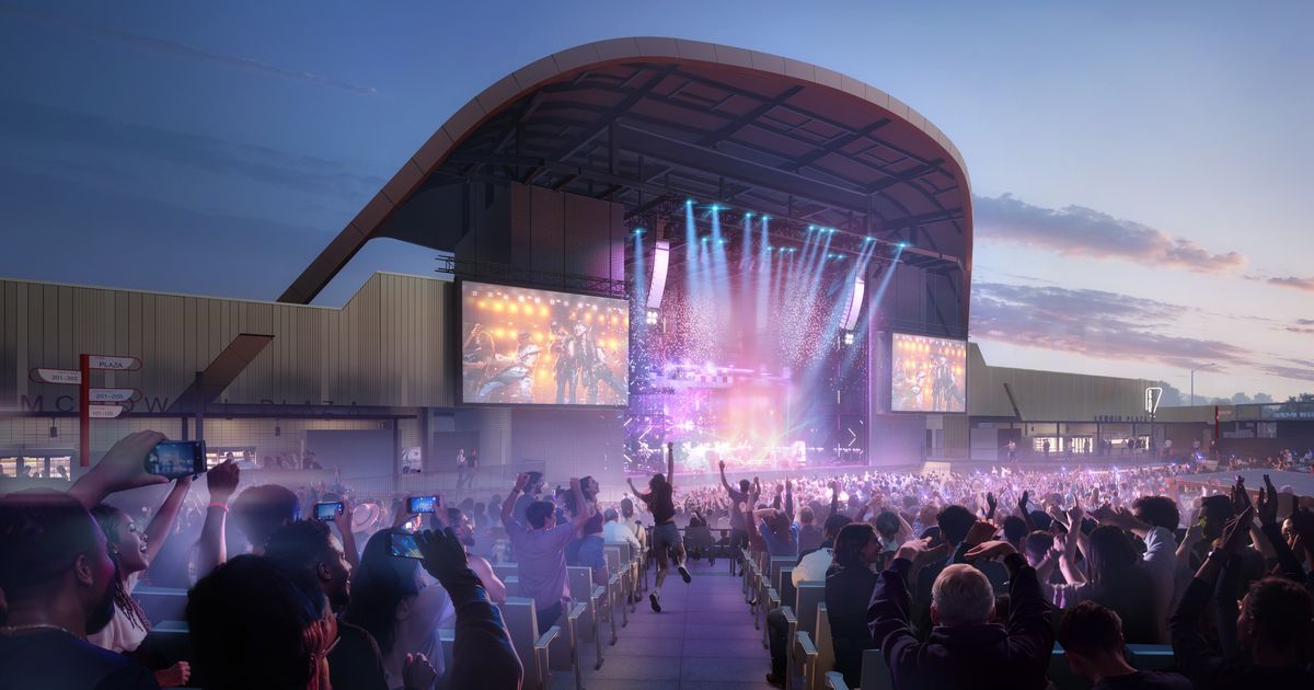 New Red Hat Amphitheater construction marks major milestone