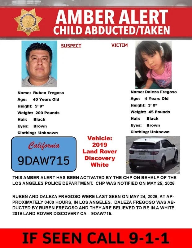 SoCal Amber Alert intensifies — what to know right now