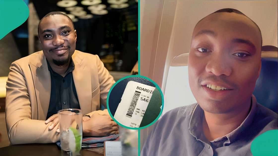 Watch Fintech boss react after he was giving an unusual boarding pass ...