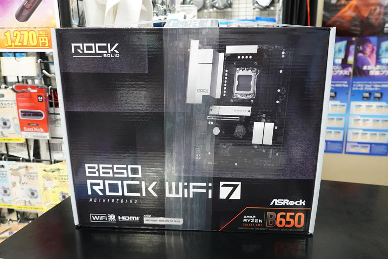 ASRockのRyzen 9000対応マザー「B650 Rock WiFi 7」が発売