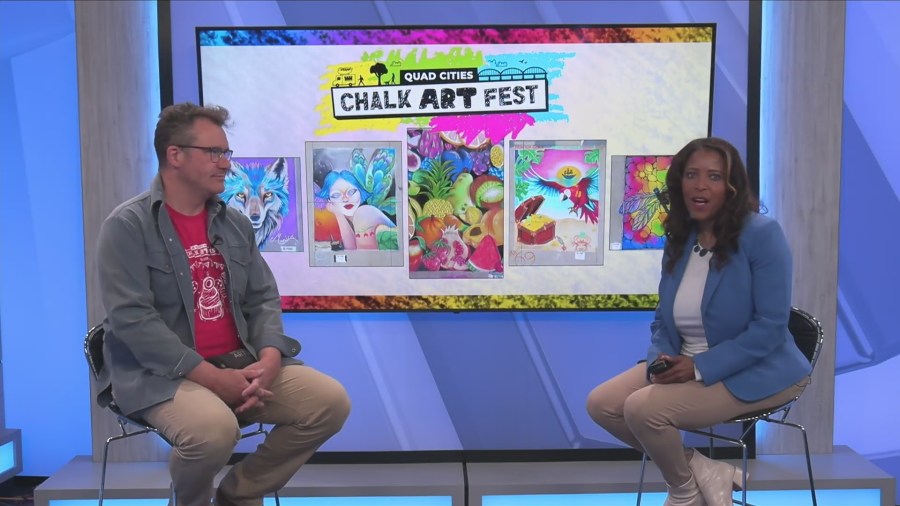 The Quad Cities Chalk Art Fest returns to Schwiebert Park in Rock Island