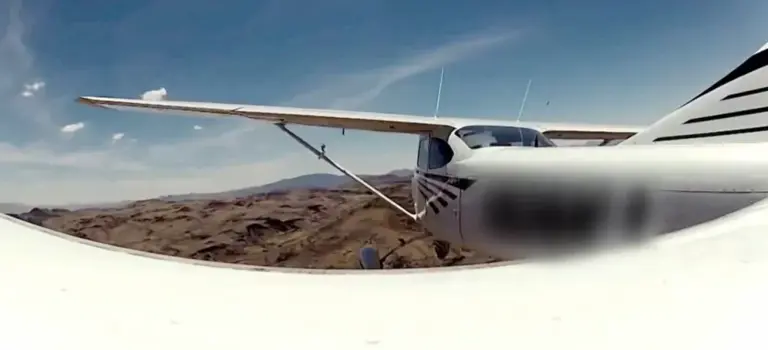 Pilot flying civilian aircraft tries to see how close he can get to ...
