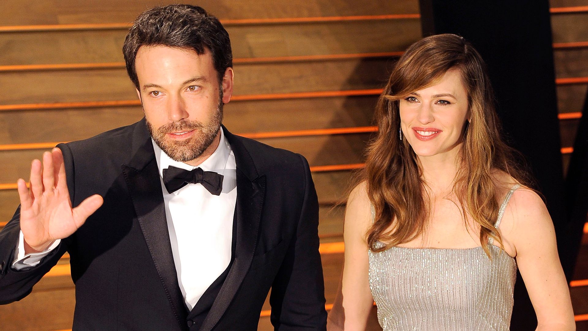 Ben Affleck and Jennifer Garner coordinate matching blue looks while ...
