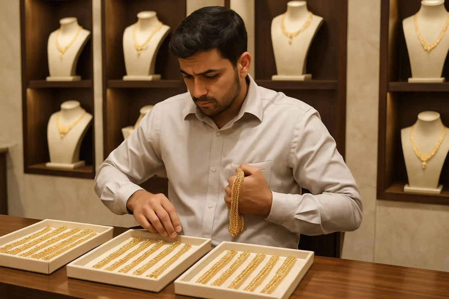 Jewellery showroom staffer steals 39 gold chains worth ₹34L in Pimpri