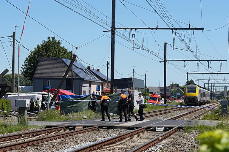 Four dea and, two injured after train hits school bus in Belgium ...