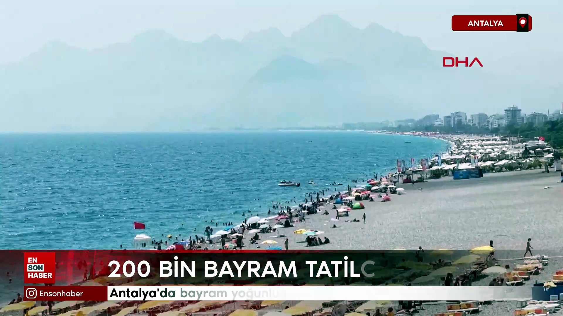 Antalya'da bayram yoğunluğu