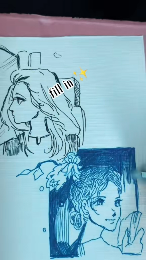 Susahnya menggambar di dalam bus